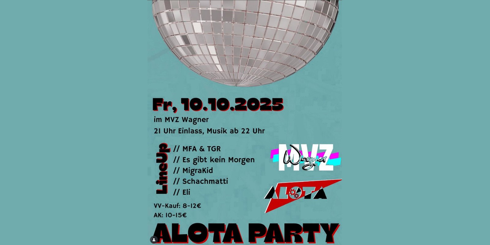 ALOTA PARTY | Café Wagner Jena